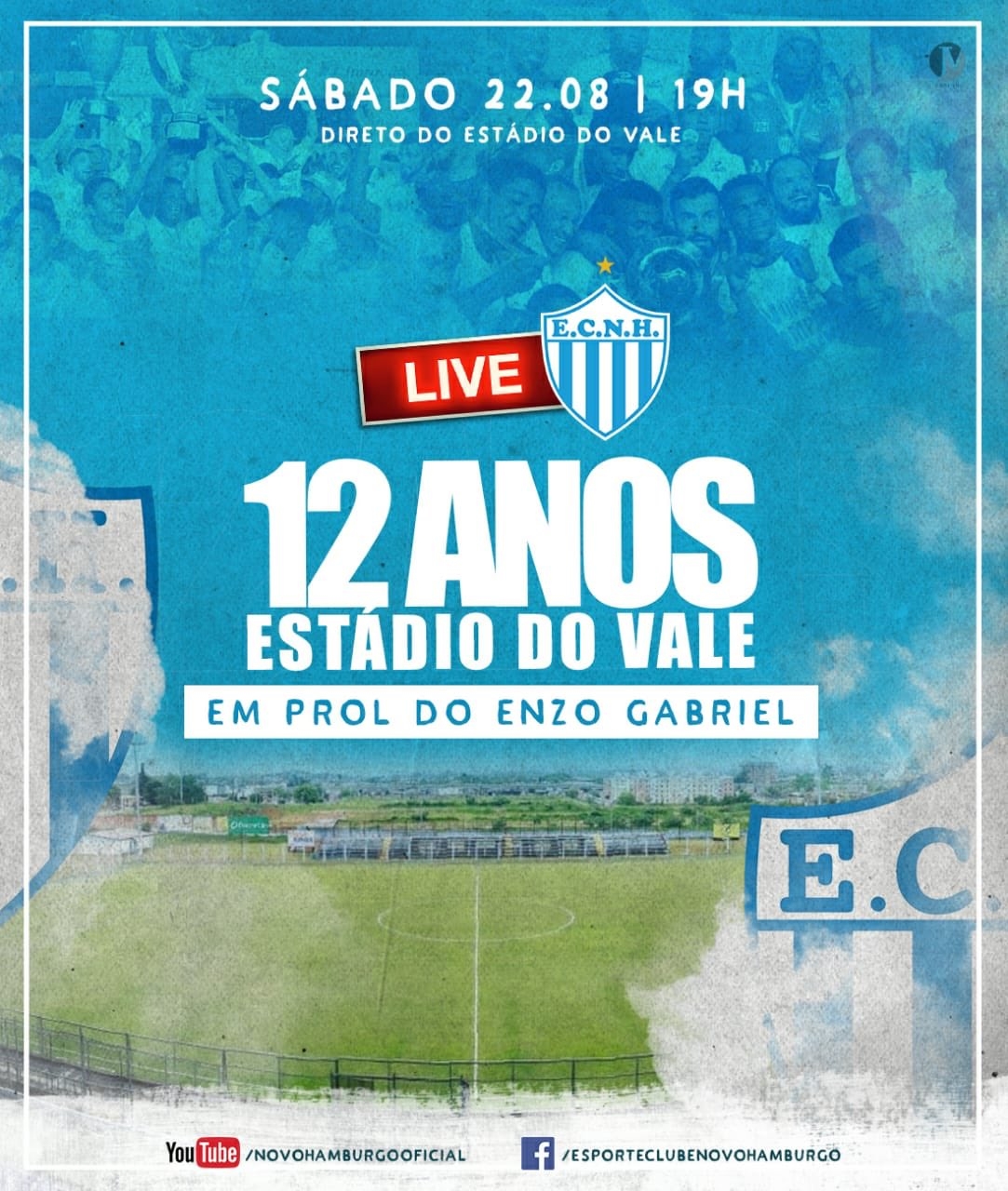 Evento de 12 anos do Estádio do Vale terá renda para a luta do pequeno ...